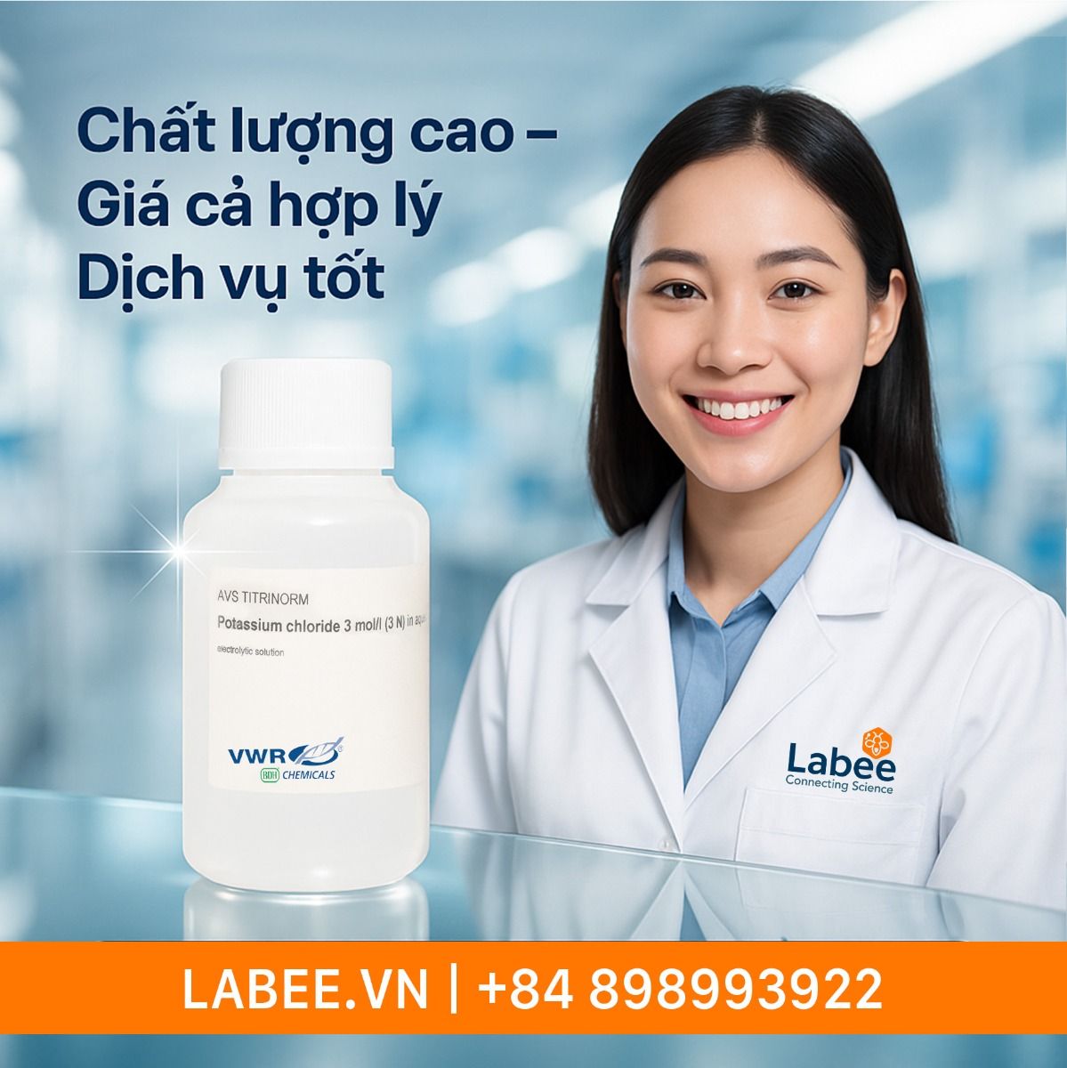 Hóa chất Potassium chloride 3 mol/l AVS ELECTROL - VWR